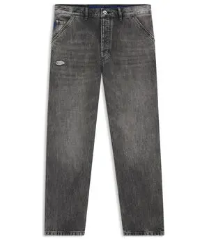 Hugo Baggy-fit Black Jeans With Carpenter Details - Grey
