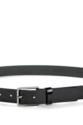 Hugo Patent-leather Belt For Business Outfits