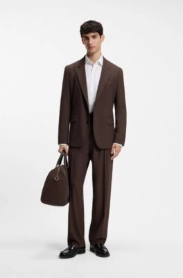 Hugo Slim-fit Shirt In Easy-iron Cotton Poplin - White