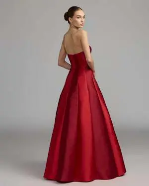 Mac Duggal Strapless Mikado Ball Gown