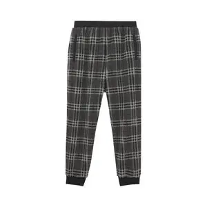 Burberry Fleece Check Shorts 'dark Charcoal