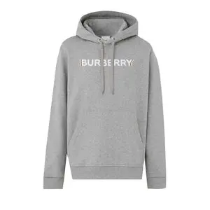 Burberry Logo Print Cotton Hoodie