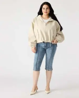 Steve Madden Lumi Jacket Long Sleeve Faux Leather Jackets & Coats