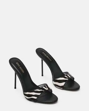 Steve Madden Davina Print Stiletto Mule Heels