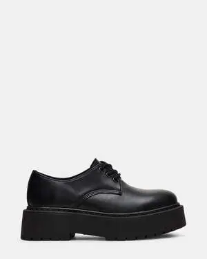 Steve Madden Burney Lace-up Loafers - Black