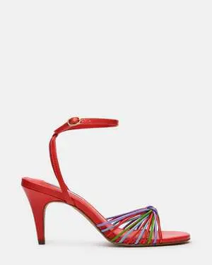 Steve Madden Strappy High Heel Sandals With Ankle Strap - Multicolor