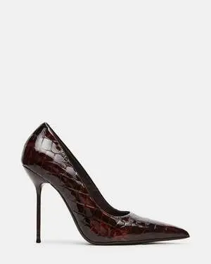 Steve Madden Dynasty Crocodile Pointed Toe Heels - Tortoise