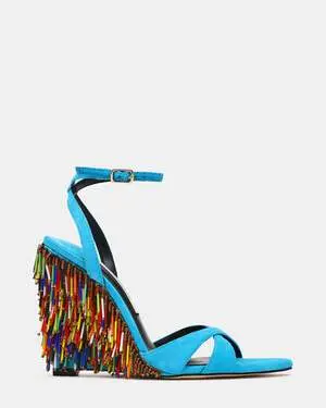 Steve Madden Sorynn Sequins Pointed Toe Heels - Turquoise Multi