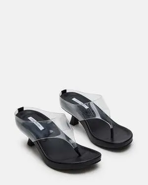Steve Madden Motion Thong Heels - Black