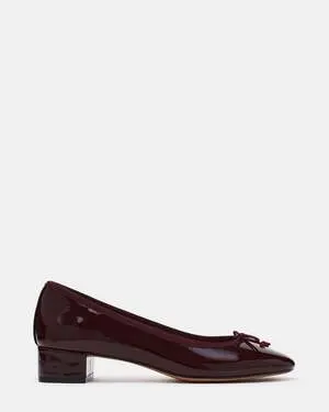 Steve Madden Steffi Dark Cherry Patent Block Heels