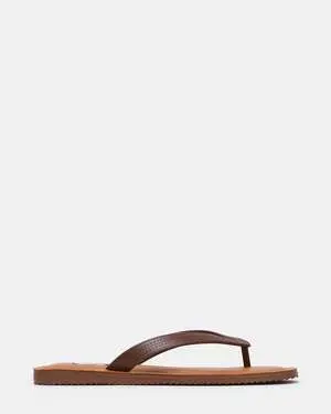 Steve Madden Peylan Thong Sandals - Brown