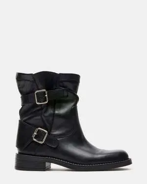 Steve Madden Buckled Leather Ankle Boots