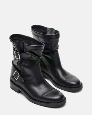 Steve Madden Buckled Leather Ankle Boots