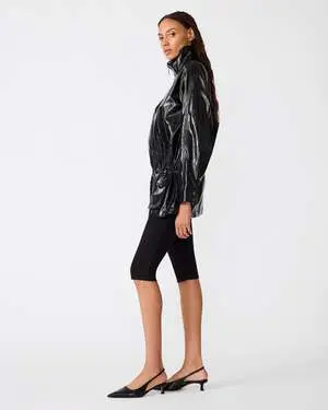 Steve Madden Banks Jacket Long Sleeve Faux Leather Jackets & Coats