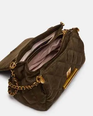 Steve Madden Quilted Shoulder Bag With Chain Strap
