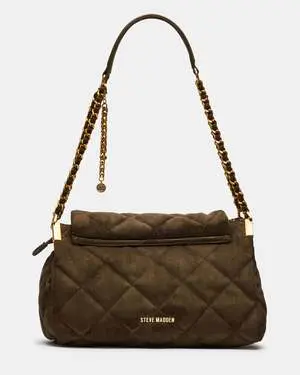 Steve Madden Quilted Shoulder Bag With Chain Strap