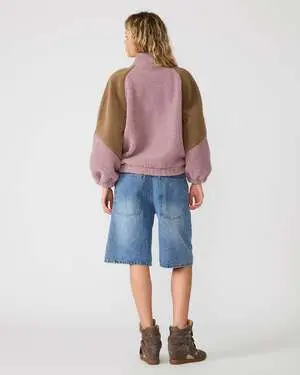 Steve Madden Nina Sherpa Jacket Long Sleeve Jackets & Coats