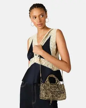 Steve Madden Mini Top Handle Satchel With Charms