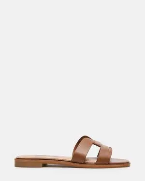 Steve Madden Hadyn2.0 Mule Sandals - Cognac