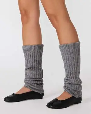 Steve Madden Calico Flat & Jazz Legwarmers Bundle - Black