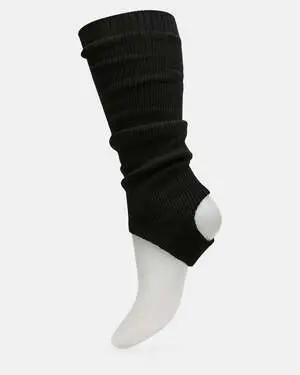 Steve Madden Noir Heel & Stirrup Leg Warmers Bundle