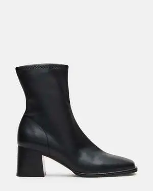 Steve Madden Pammy Block Heel Booties - Black