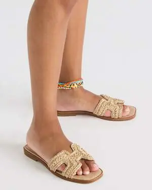 Steve Madden Hadyn Crochet Square Toe Sandals