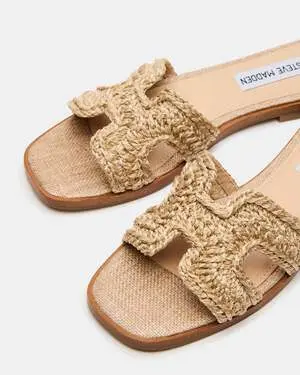 Steve Madden Hadyn Crochet Square Toe Sandals