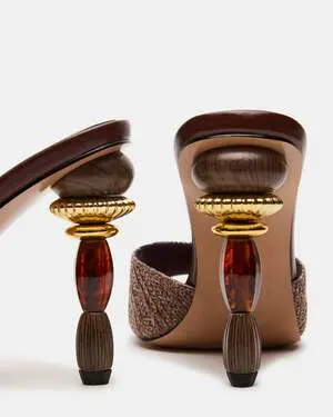 Steve Madden Sia Mule Heels With Sculptural Heel