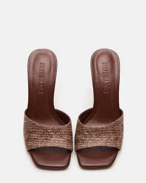 Steve Madden Sia Mule Heels With Sculptural Heel