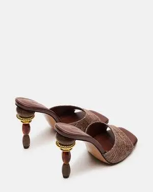 Steve Madden Sia Mule Heels With Sculptural Heel