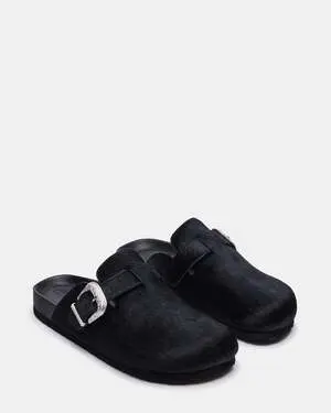 Steve Madden Buckled Slip-on Clogs - Black
