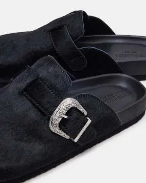 Steve Madden Buckled Slip-on Clogs - Black