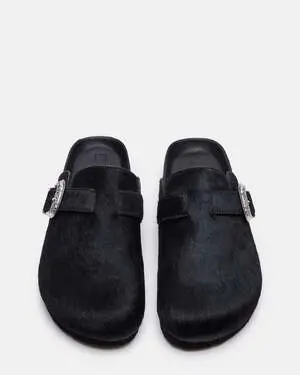 Steve Madden Buckled Slip-on Clogs - Black