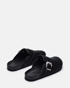 Steve Madden Buckled Slip-on Clogs - Black