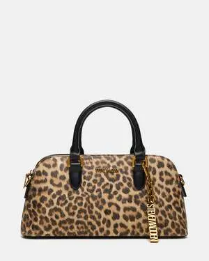 Steve Madden Smyth Bag Leopard Satchel With Chain Strap