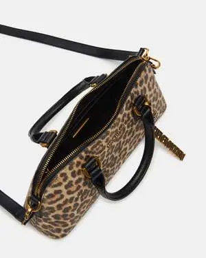 Steve Madden Smyth Bag Leopard Satchel With Chain Strap