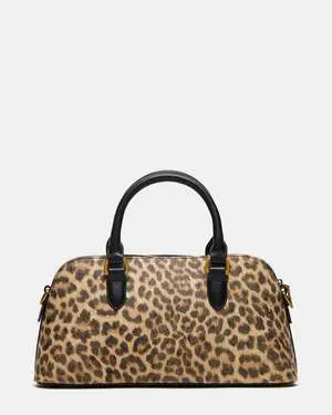 Steve Madden Smyth Bag Leopard Satchel With Chain Strap