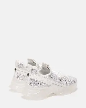 Steve Madden Maxima Rhinestones Lace-up Sneakers