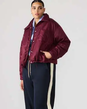 Steve Madden Selma Jacket Long Sleeve Button Up Jackets & Coats