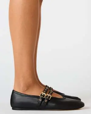 Steve Madden Lydia Gold Detail Flats