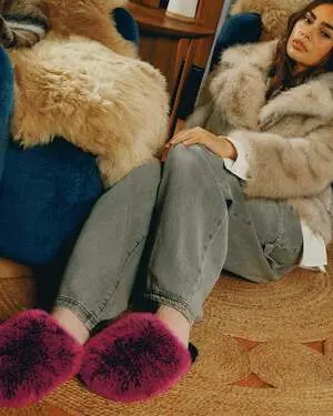 Steve Madden Faux Fur Long Sleeve Coat