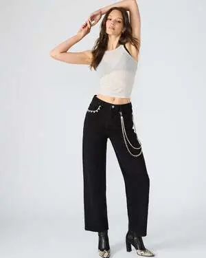 Steve Madden Embellished Wide-leg Denim Jeans