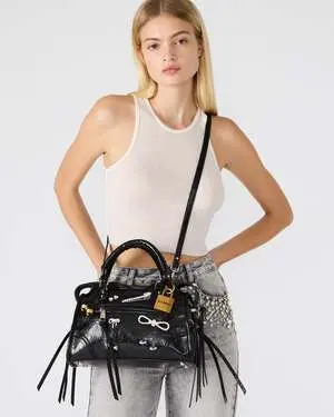 Steve Madden Riggs Bag Embellished Black