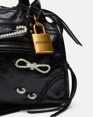 Steve Madden Riggs Bag Embellished Black