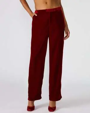 Steve Madden Tonia Velvet Wide Leg Pants