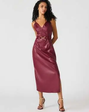 Steve Madden Kailey Dress Sleeveless Faux Leather Dresses