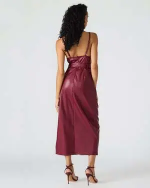 Steve Madden Kailey Dress Sleeveless Faux Leather Dresses