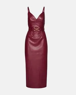Steve Madden Kailey Dress Sleeveless Faux Leather Dresses