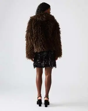 Steve Madden Inaya Coat Faux Fur Jackets & Coats